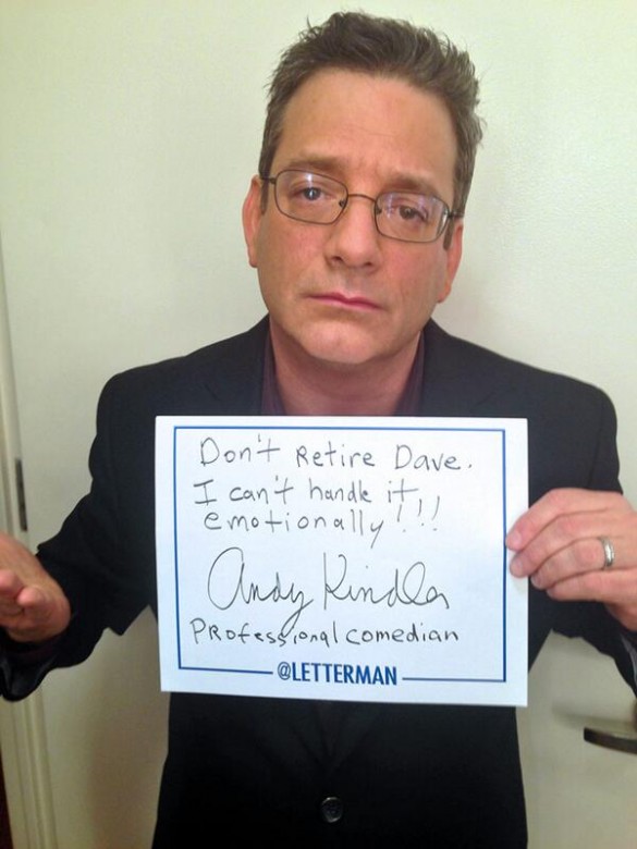 Andy Kindler on Letterman for his annual career health check-up! – The ...