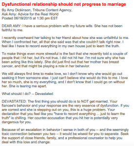 “Ask Amy” Dickinson advice column weighs in on Tommy Wiseau’s “The Room ...