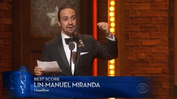 Lin-Manuel Miranda’s declaration of love: His Best Score acceptance ...