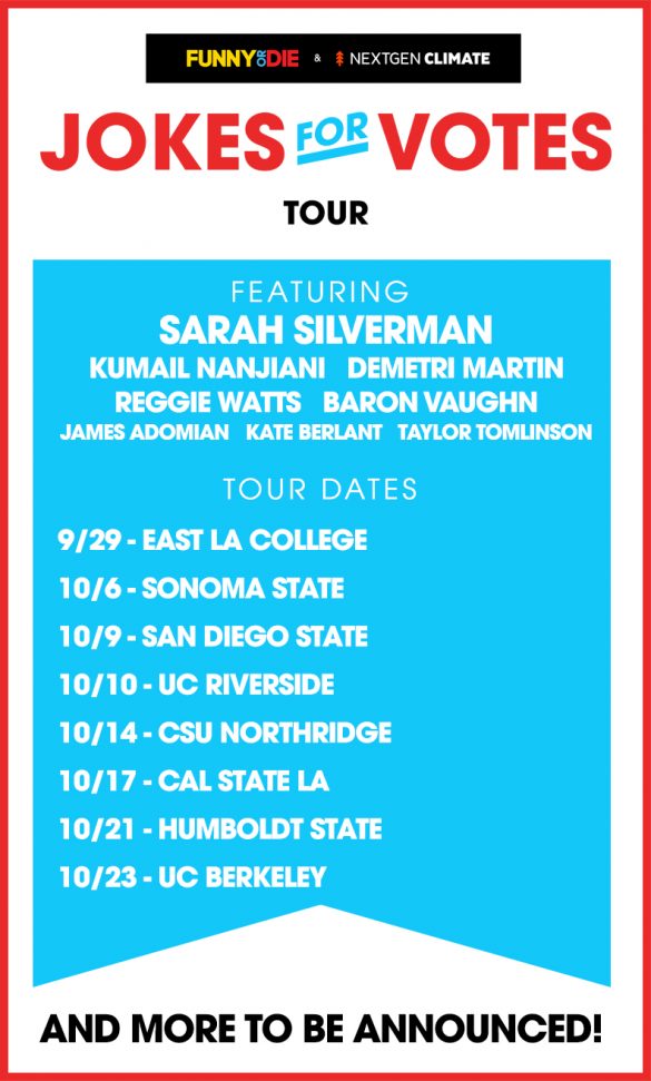Funny or Die launches Jokes For Votes tour to register Californians ...