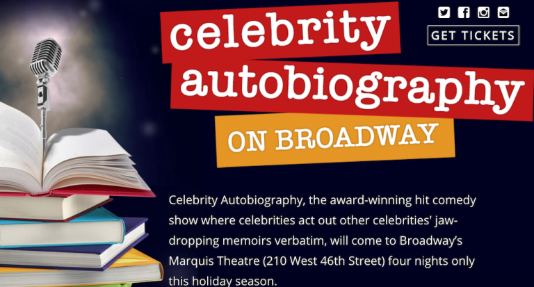 Celebrity Autobiography books limited Broadway run – The Comic's Comic